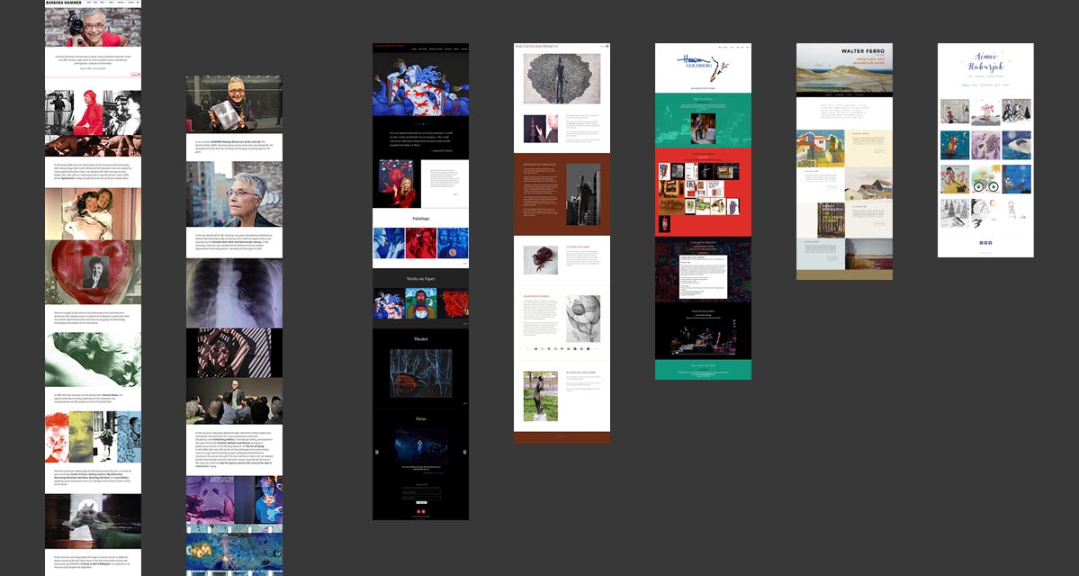 Long-Scrolling Homepages for Artists?