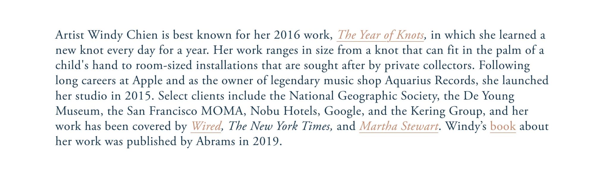 how to write an artist bio